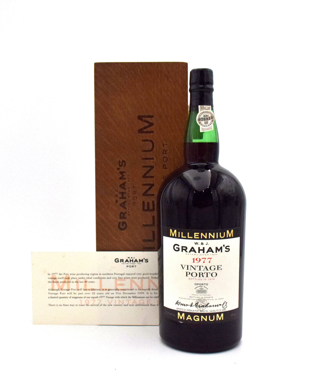 1977 W & J Graham's Vintage Port Millenium (1.5L, With Gift Case) — TopWine